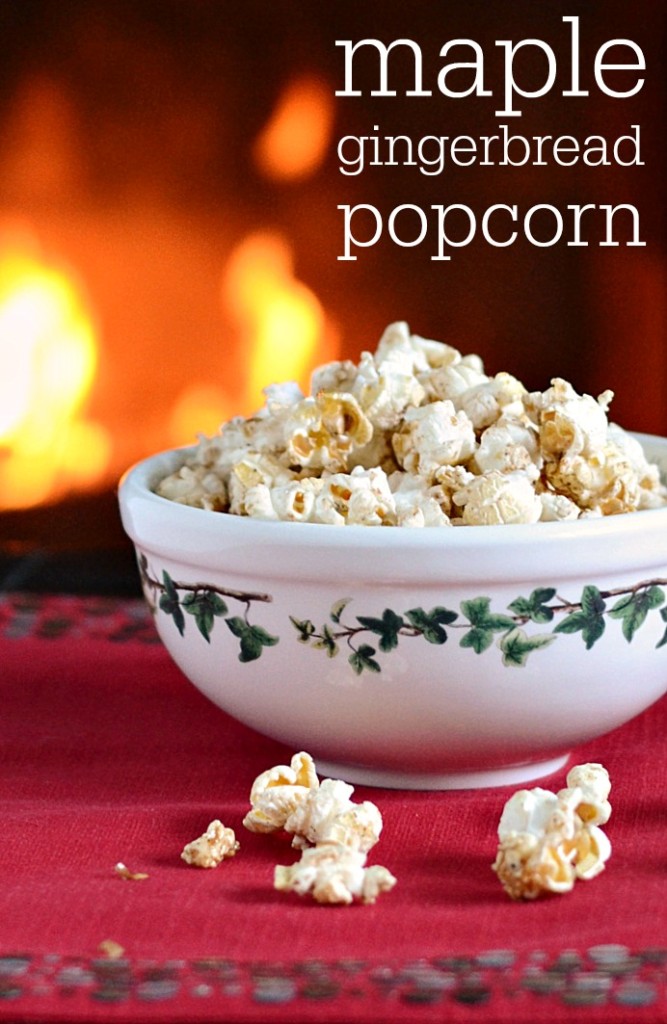 Maple Gingerbread Popcorn Recipe - Easy Holiday Snack