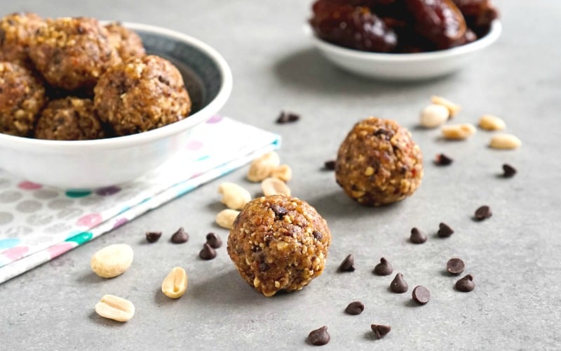 Peanut Butter Cookie Dough Bites High Protein Vegan Snack
