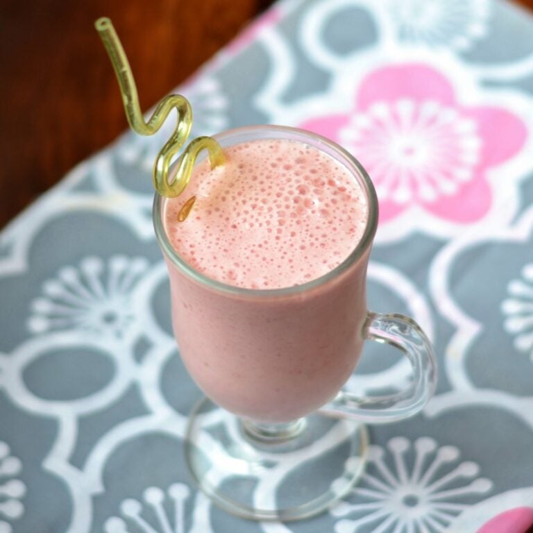 Raspberry Vanilla Smoothie from Real Food Real Deals