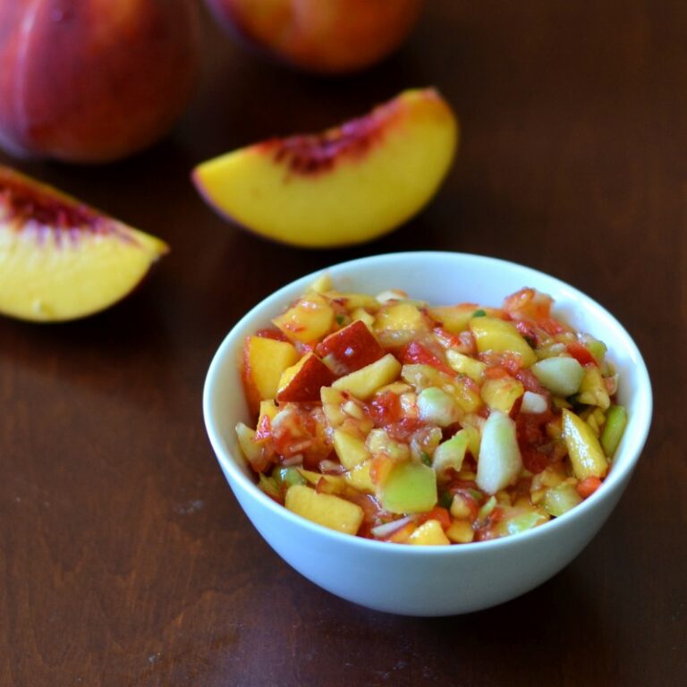 Easy Peach Salsa Recipe - Real Food Real Deals