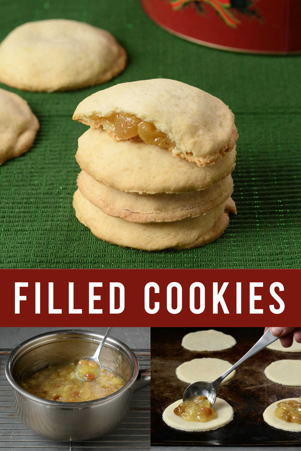Pineapple Raisin Filled Cookies - Grandma's Best Holiday Baking Recipe