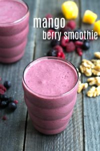 Mango Berry Smoothie Recipe - Easy, Healthy 6-Ingredient Drink