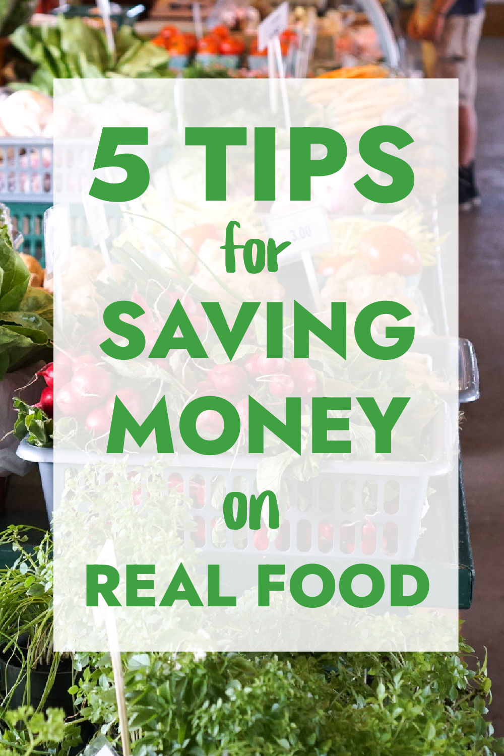 Five Tips for Saving Money on Real Food